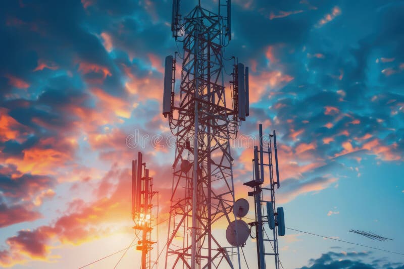 Mobile Data Network Concept with Futuristic Wireless Technology and ...