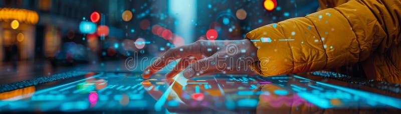 Mobile Developer Testing User Interfaces on Smart Devices Stock Photo ...