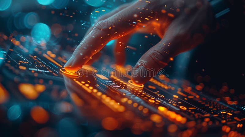 Mobile Developer Testing User Interfaces on Smart Devices Stock Photo ...