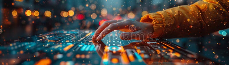 Mobile Developer Testing User Interfaces on Smart Devices Stock Photo ...