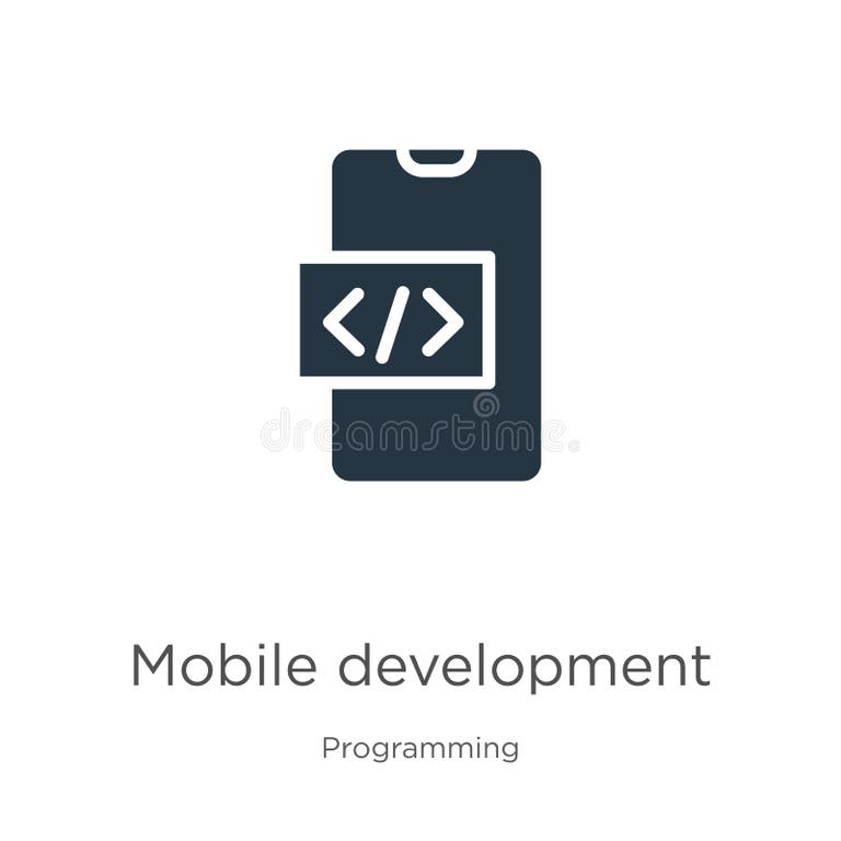 Mobile Development Icon Vector. Trendy Flat Mobile Development Icon ...