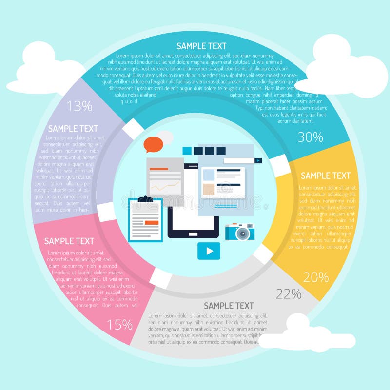 Mobile Development Infographic Stock Vector - Illustration of diagram ...