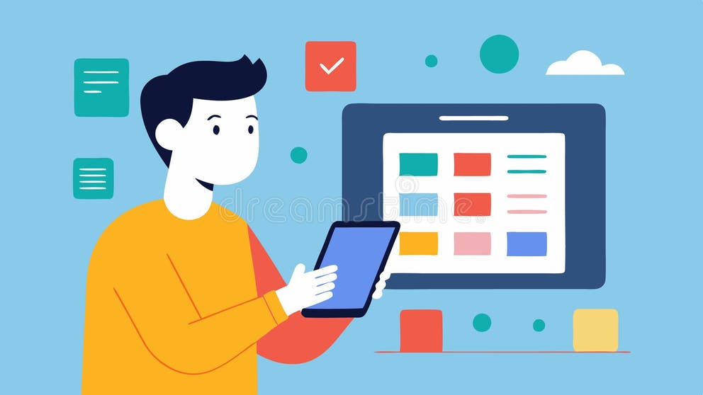 Mobile Development a Web Developer Sketching Out a Mobile App Interface ...