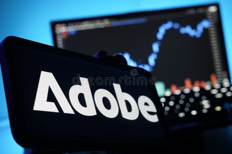 Adobe Creative Cloud Software Logo on Mobile and Computer Screens with ...