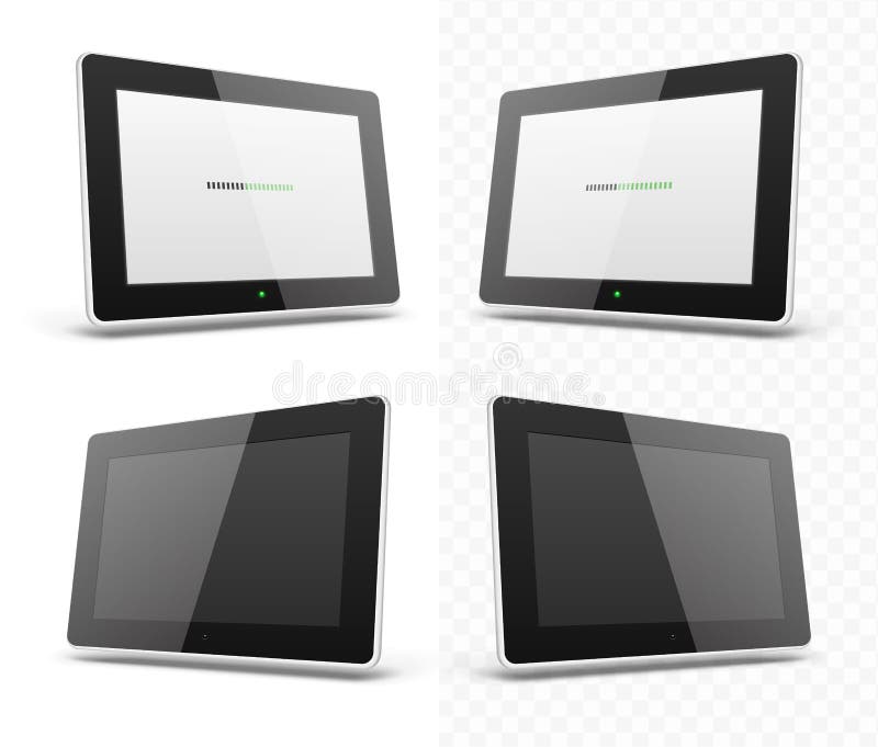 Mobile Device Hd Tablet Screen Template Stock Vector - Illustration of ...