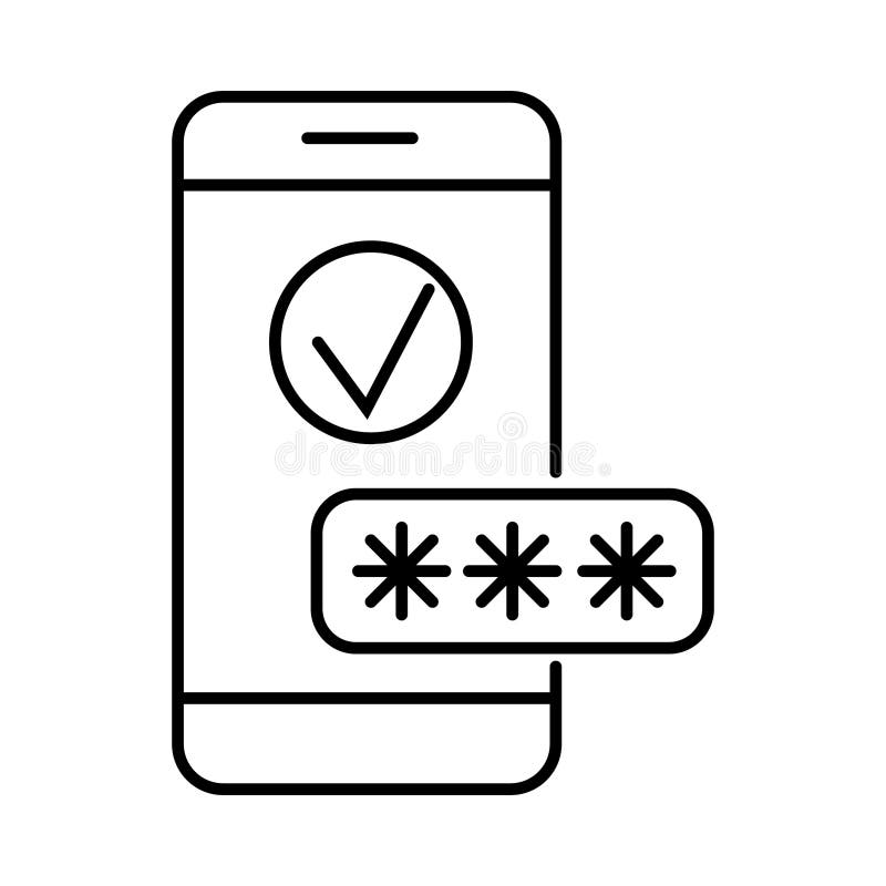 Mobile Device Displaying a Password Entry Prompt with a Confirmation ...