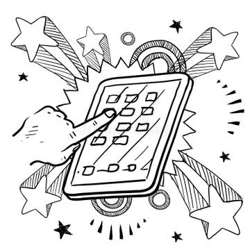 Cellphone Sketch Stock Illustrations – 5,258 Cellphone Sketch Stock ...