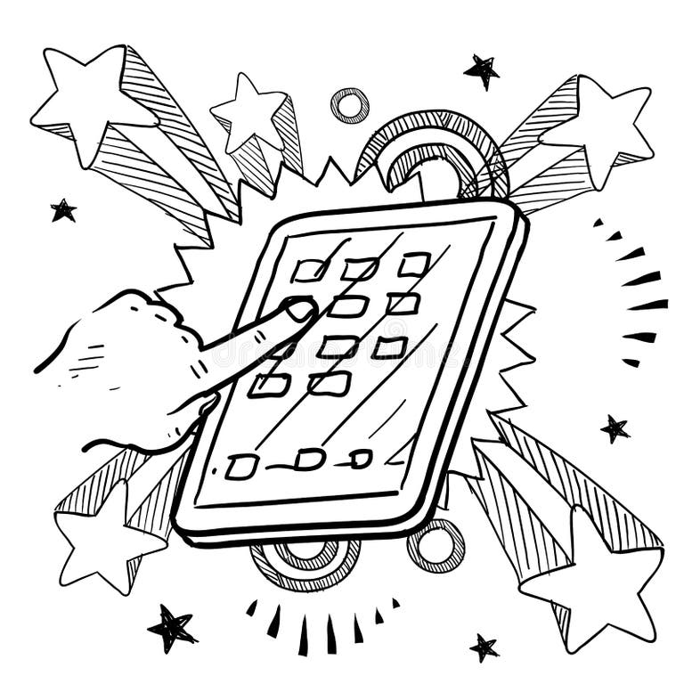 Mobile Device Sketch Stock Illustrations – 17,162 Mobile Device Sketch ...