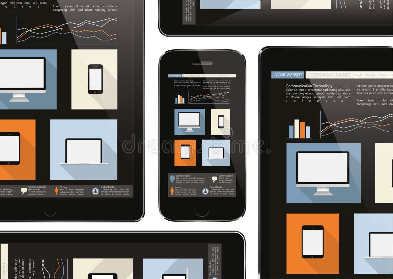 Mobile Device , Tablet and Smart Phone - Communication Technology Stock ...