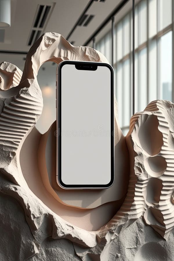 Mobile Device Template for Logo or Website Preview Stock Photo - Image ...