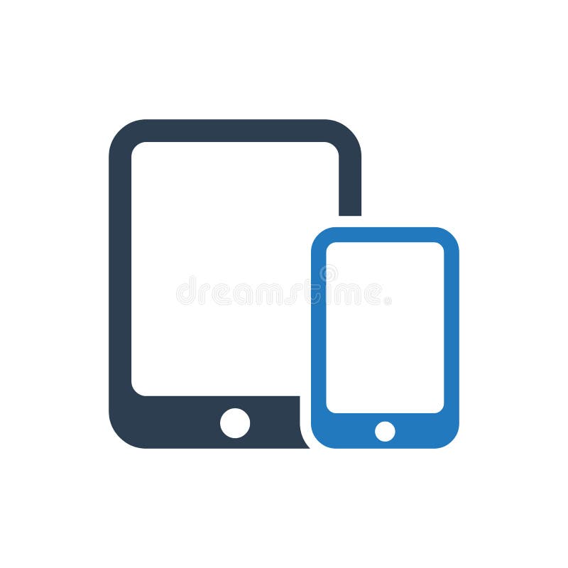 Mobile Devices Icon stock vector. Illustration of mobile - 128918297