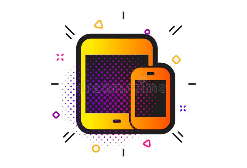 Mobile Devices Icon. Smartphone, Tablet PC. Vector Stock Vector ...