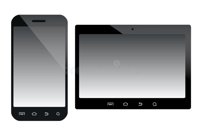 Mobile Devices Sizes Illustration Set Stock Vector - Illustration of ...