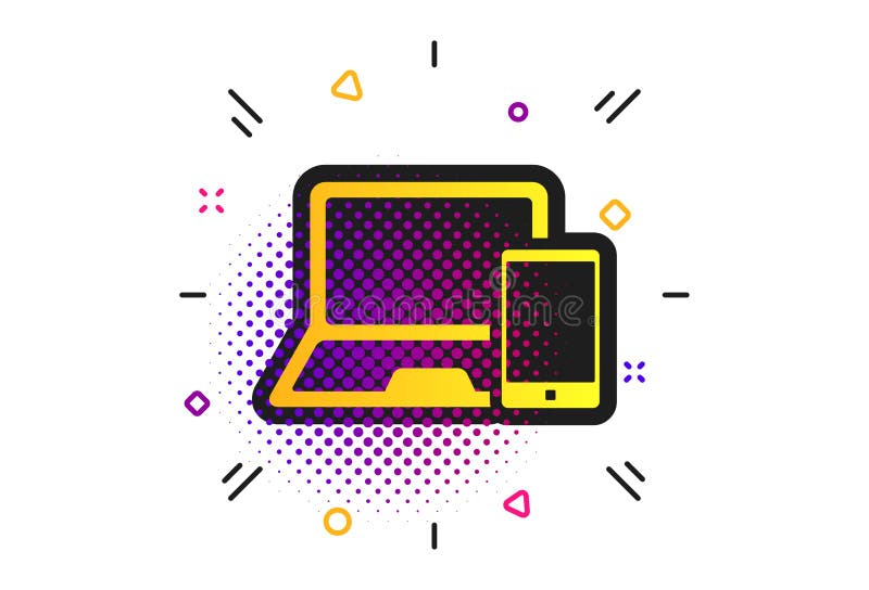 Mobile Devices Sign. Notebook and Smartphone. Vector Stock Vector ...