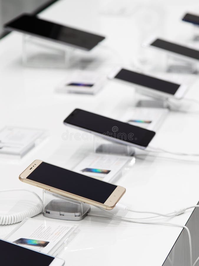 Mobile devices store stock photo. Image of gadget, phone - 74467028