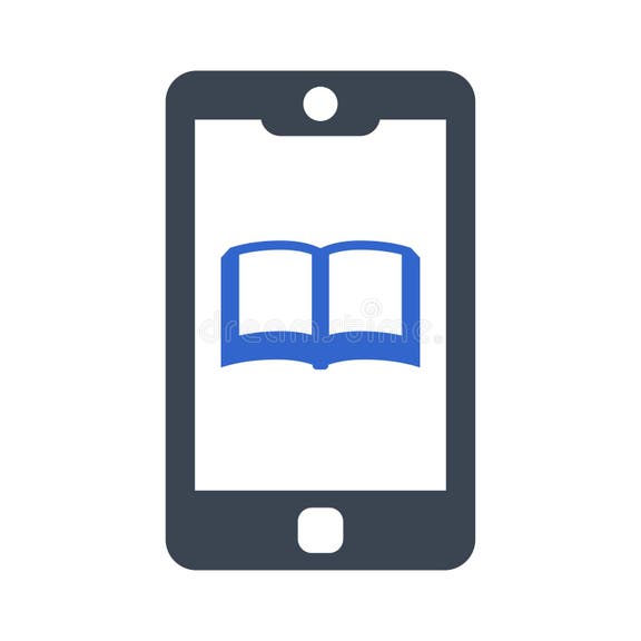 Mobile dictionary icon stock vector. Illustration of beautiful - 212679745