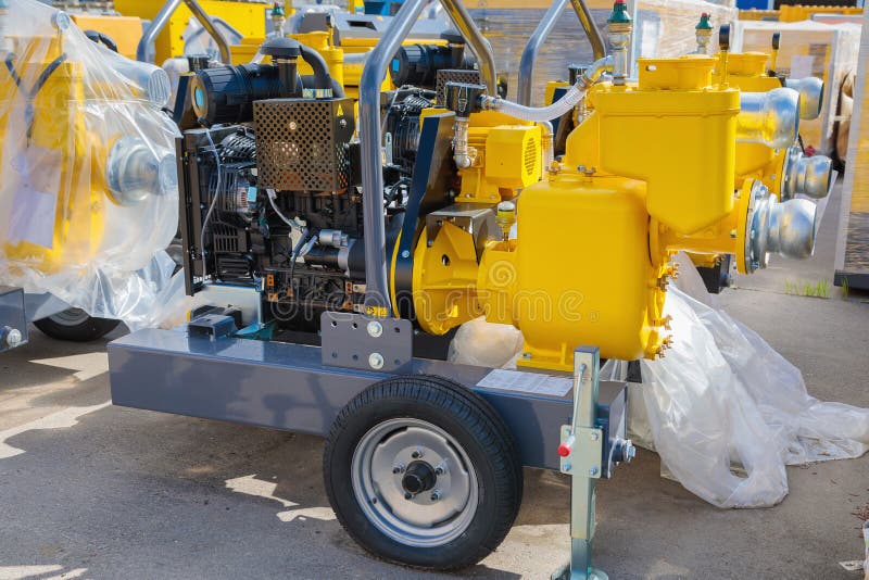 Mobile Diesel Compressor on Wheels for Supplying Pneumatic Air To ...