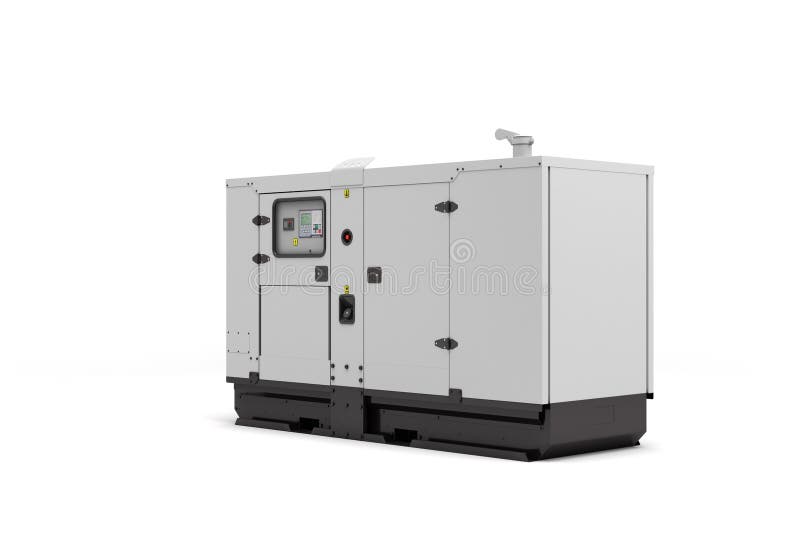 Mobile Diesel Generator for Emergency Electric Power Left View 3d ...