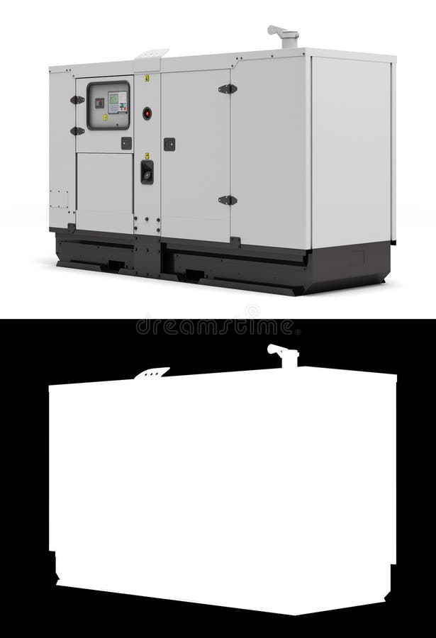 Mobile Diesel Generator for Emergency Electric Power Left View 3d ...