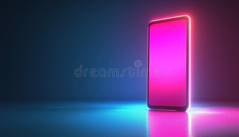 Mobile Display Light for Smartphones Stock Image - Image of screen ...