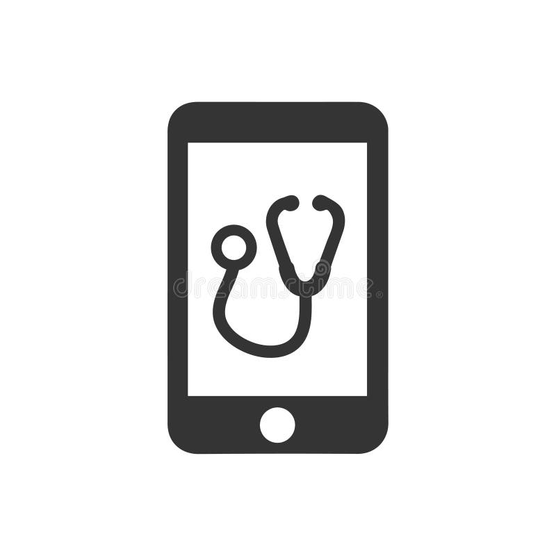 Mobile Doctor Icon stock vector. Illustration of medical - 111320030