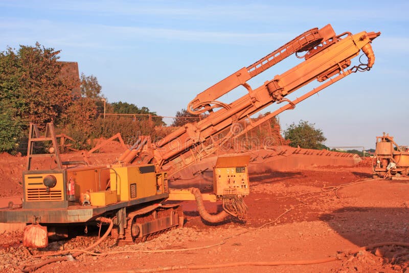 Mobile drilling rig stock photo. Image of mobile, track - 95265242