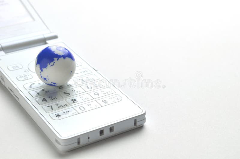 Mobile and earth stock image. Image of contact, cellular - 21523767