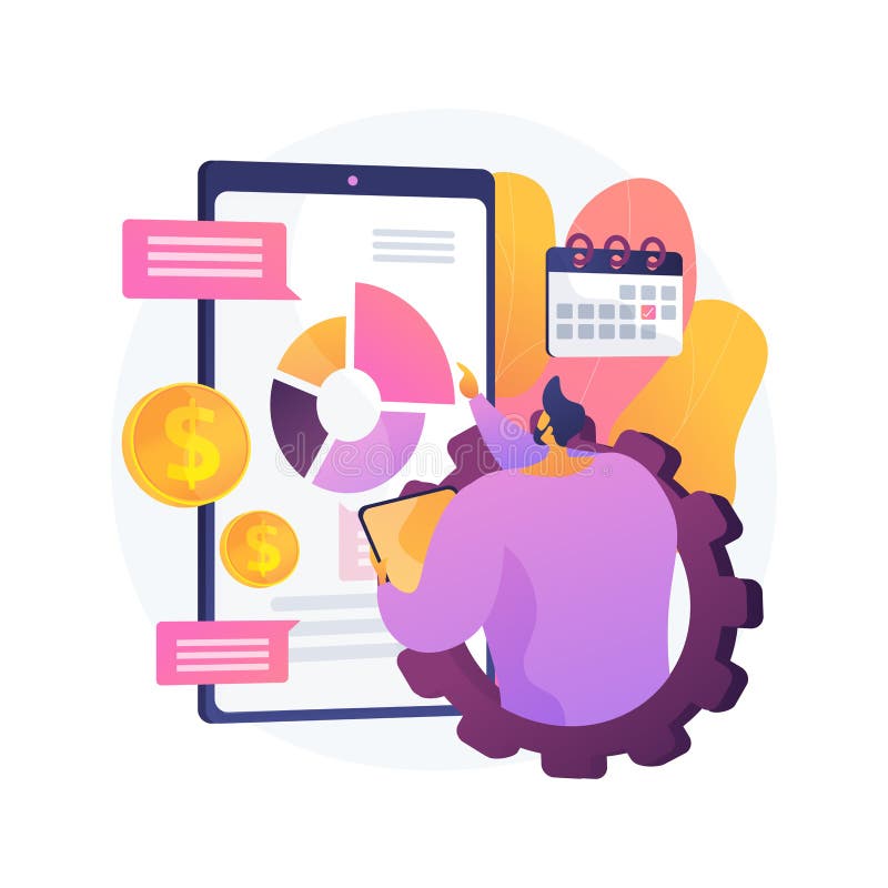 Mobile Expense Management Abstract Concept Vector Illustration Stock ...