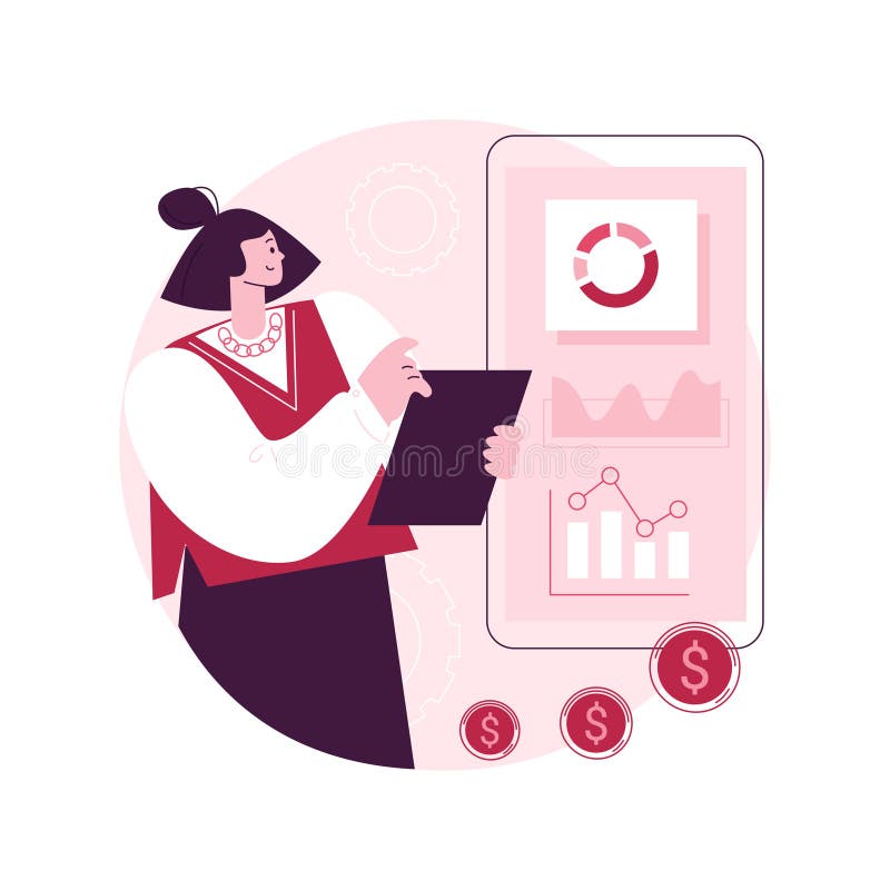 Mobile Expense Management Abstract Concept Vector Illustration. Stock ...