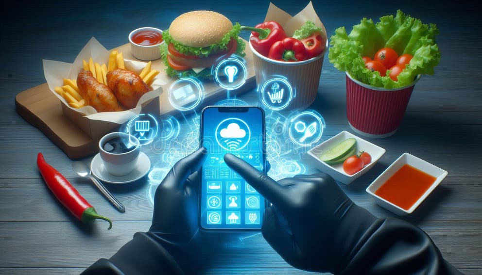 Mobile Fast Food Ordering Analytics Using Data To Optimize Fas Stock ...