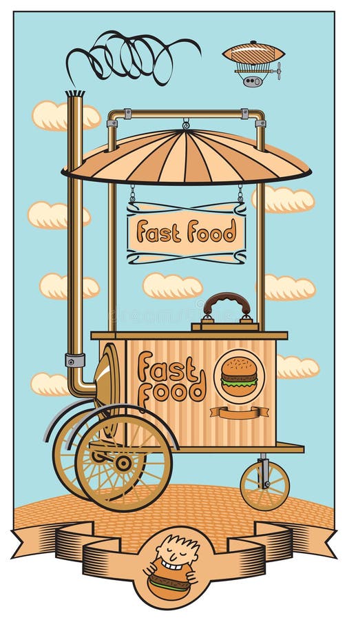 Fastfood Delicious Hand Drawn Vector Seamless Patt Stock Vector ...