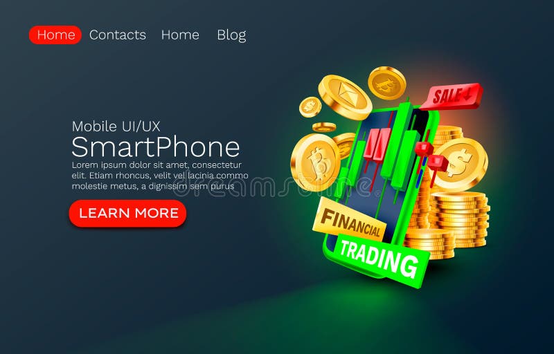 Mobile Financial Service, Smartphone Mobile Graph, Technology Mobile ...