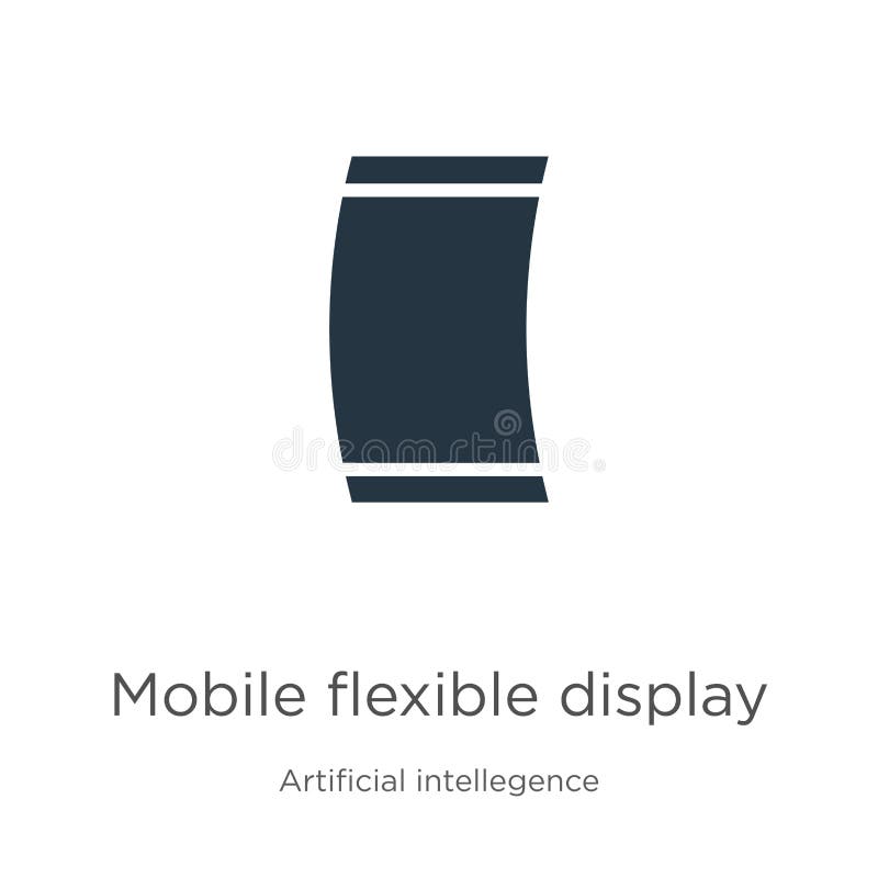Mobile Flexible Display Icon Vector. Trendy Flat Mobile Flexible ...
