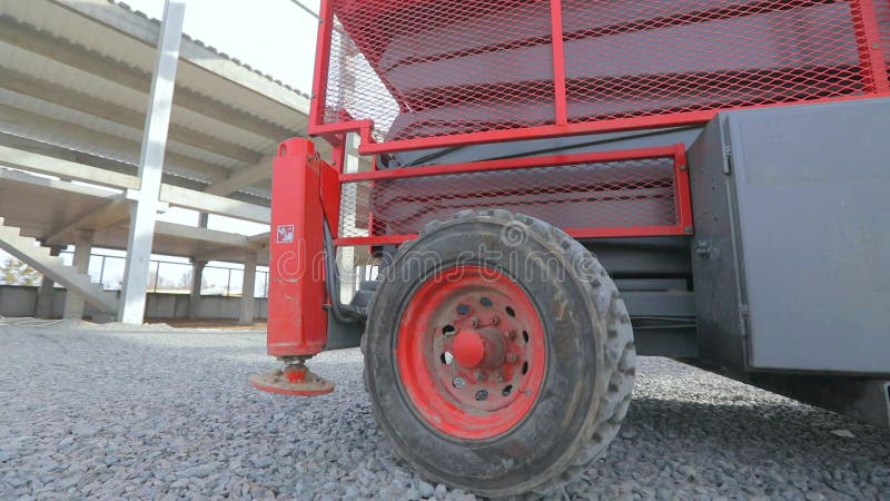 Mobile Lifting Platform at the Construction Site. Professional ...