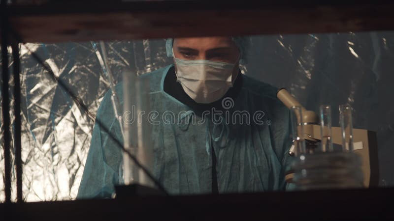 Mobile Forensic Laboratory. a Man of Arab Appearance Laboratory ...