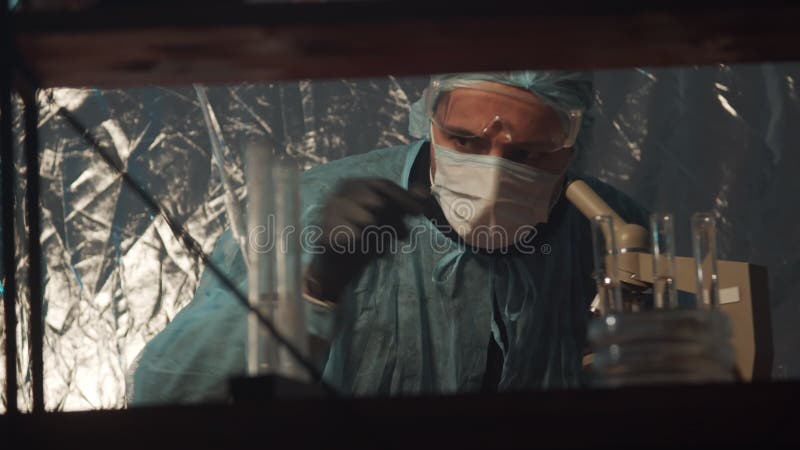 Mobile Forensic Laboratory. a Man of Arab Appearance Laboratory ...