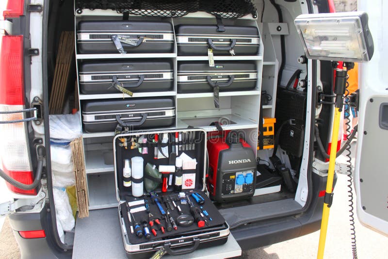 Mobile forensic laboratory editorial image. Image of equipment - 41178765