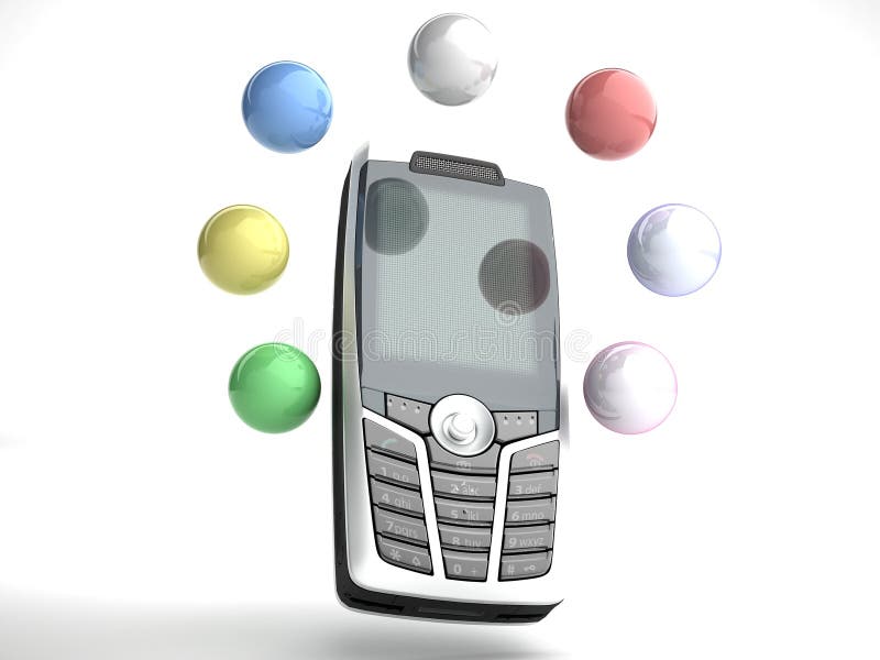 Mobile functions 2 stock illustration. Illustration of mobile - 2922543