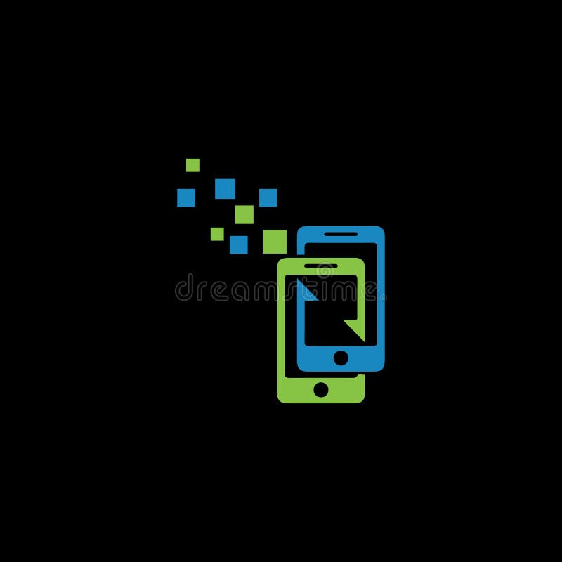 Mobile Gadget Creative Unique Abstract Modern Geometric Vector Symbol ...