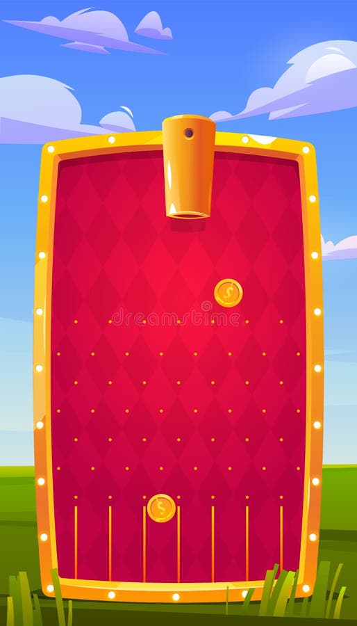 Mobile Game App Background, Application Interface Stock Vector ...