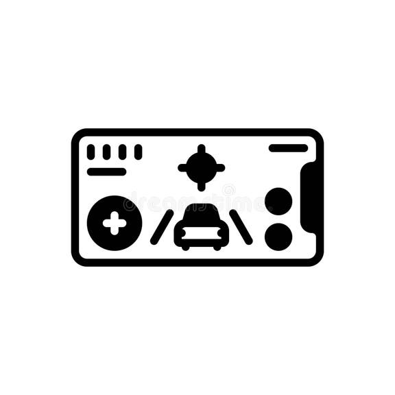Black Solid Icon for Mobile Game, Gamification and Fun Stock Vector ...