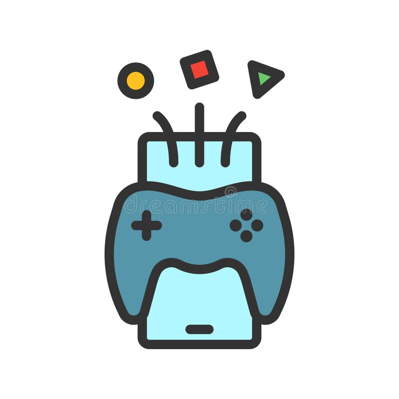 Mobile Game Icon Vector Image. Stock Vector - Illustration of outline ...