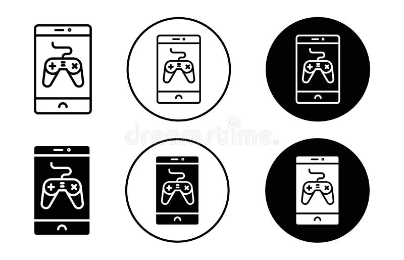 Mobile Game icon stock vector. Illustration of display - 325375060