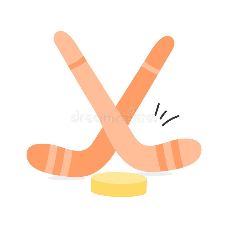 Puck with Stick, Trendy Icon of Ice Hockey, Ready To Use Vector Stock ...