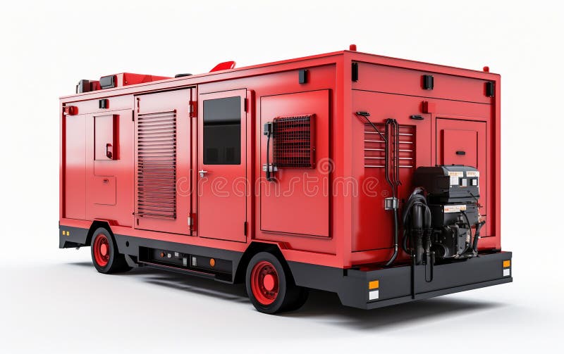 Mobile generator. stock vector. Illustration of equipment - 92314290