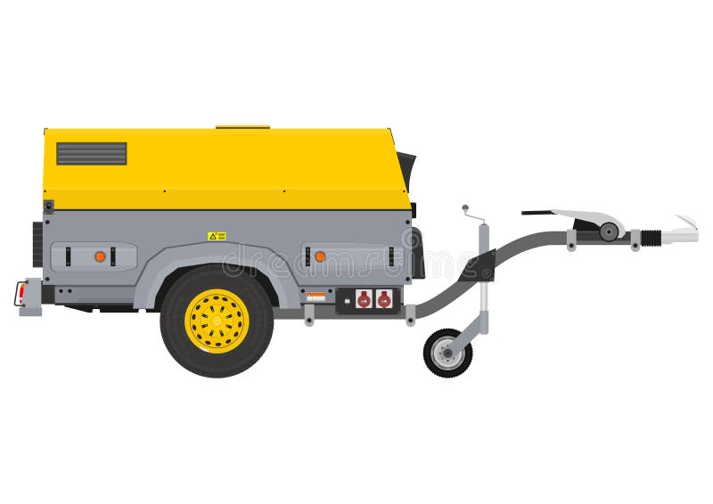 Mobile generator. stock vector. Illustration of prepared - 92314322