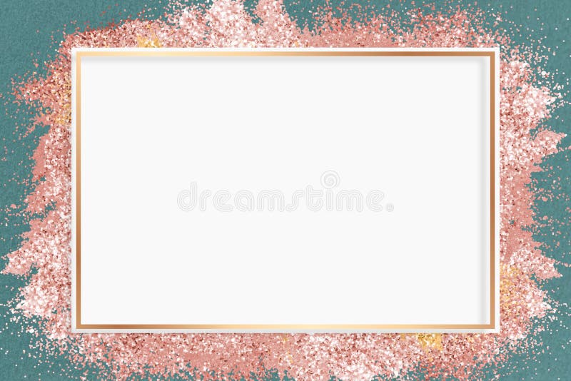 Glitter Frame Vector Pink Sparkly Background Stock Vector ...