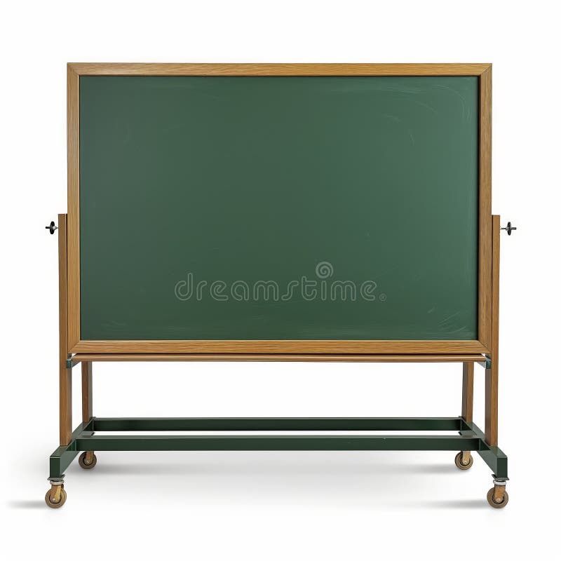 Mobile Green Chalkboard on White Background Stock Photo - Image of ...