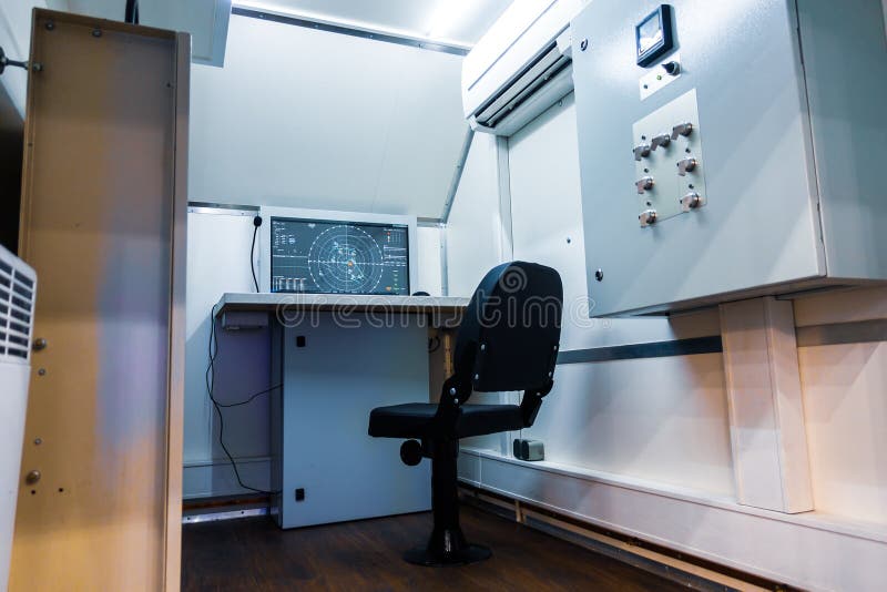 Mobile Ground Radar Control Panel. Radar Complex Stock Image - Image of ...