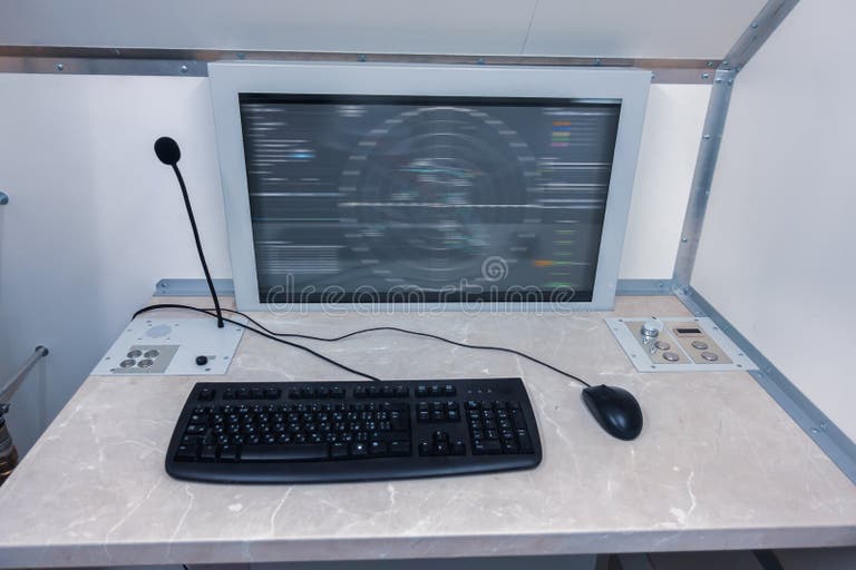 Mobile Ground Radar Control Panel. Radar Complex Stock Image - Image of ...